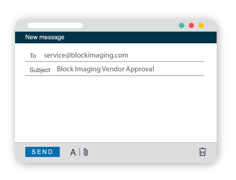 Block Imaging Vendor Approval