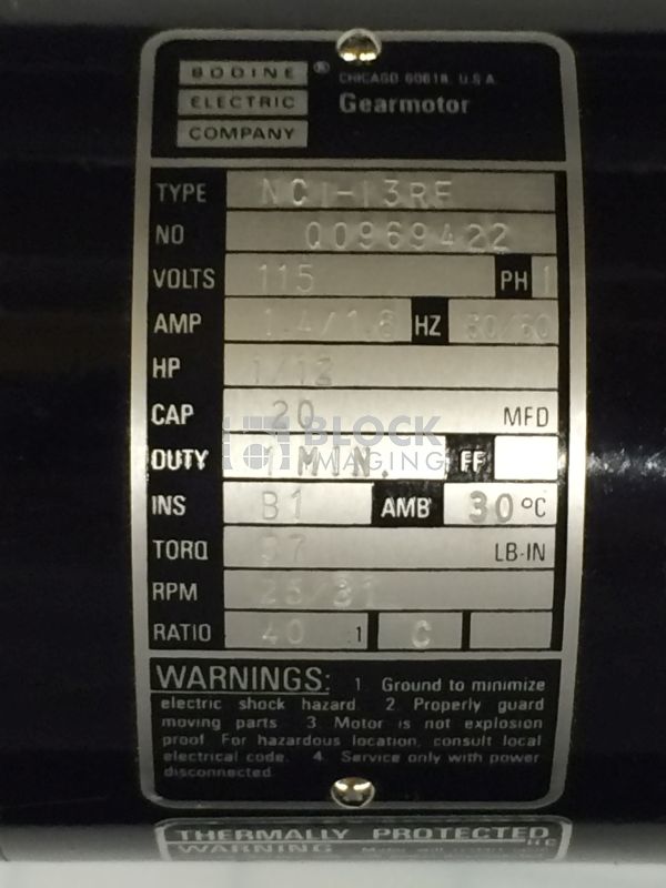 00-871490 - OEC - C-Arm - Cross Arm Assembly Motor | Block Imaging