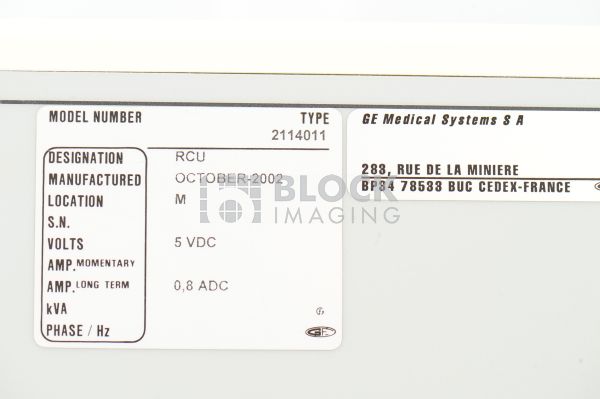 2114011 - GE - Cath/Angio - IDF Remote Control Unit | Block Imaging