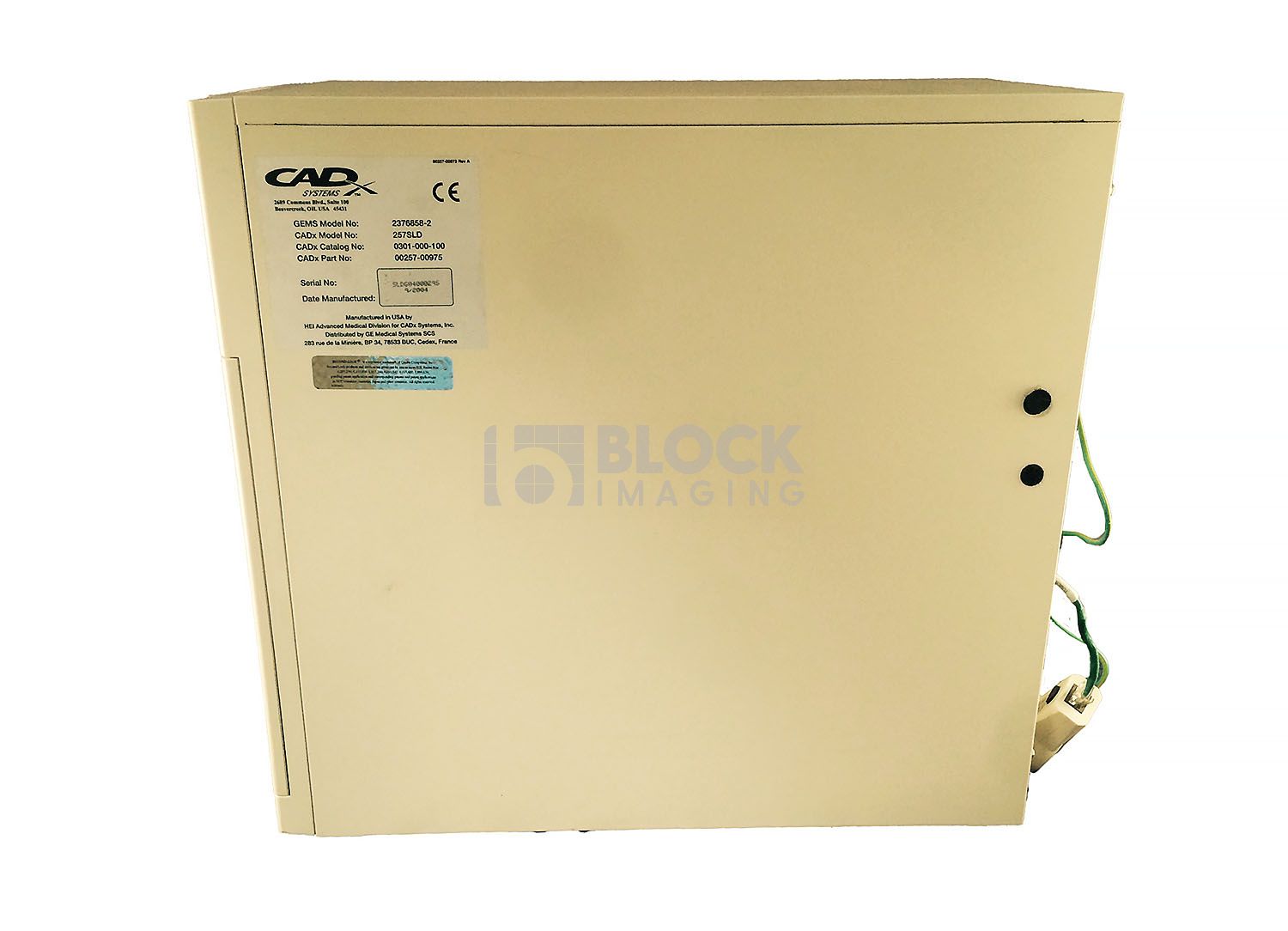 2376858-2 - GE - Mammography - CAD Unit Assembly | Block Imaging