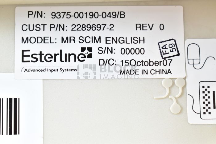 2289697-2 - GE - MRI - Scan Control Module | Block Imaging