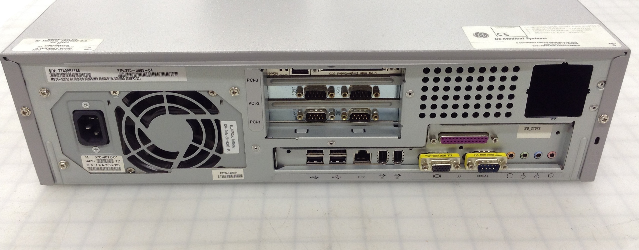 5113759-2 - GE - Mammography - AWS Sunblade 150 Workstation | Block Imaging