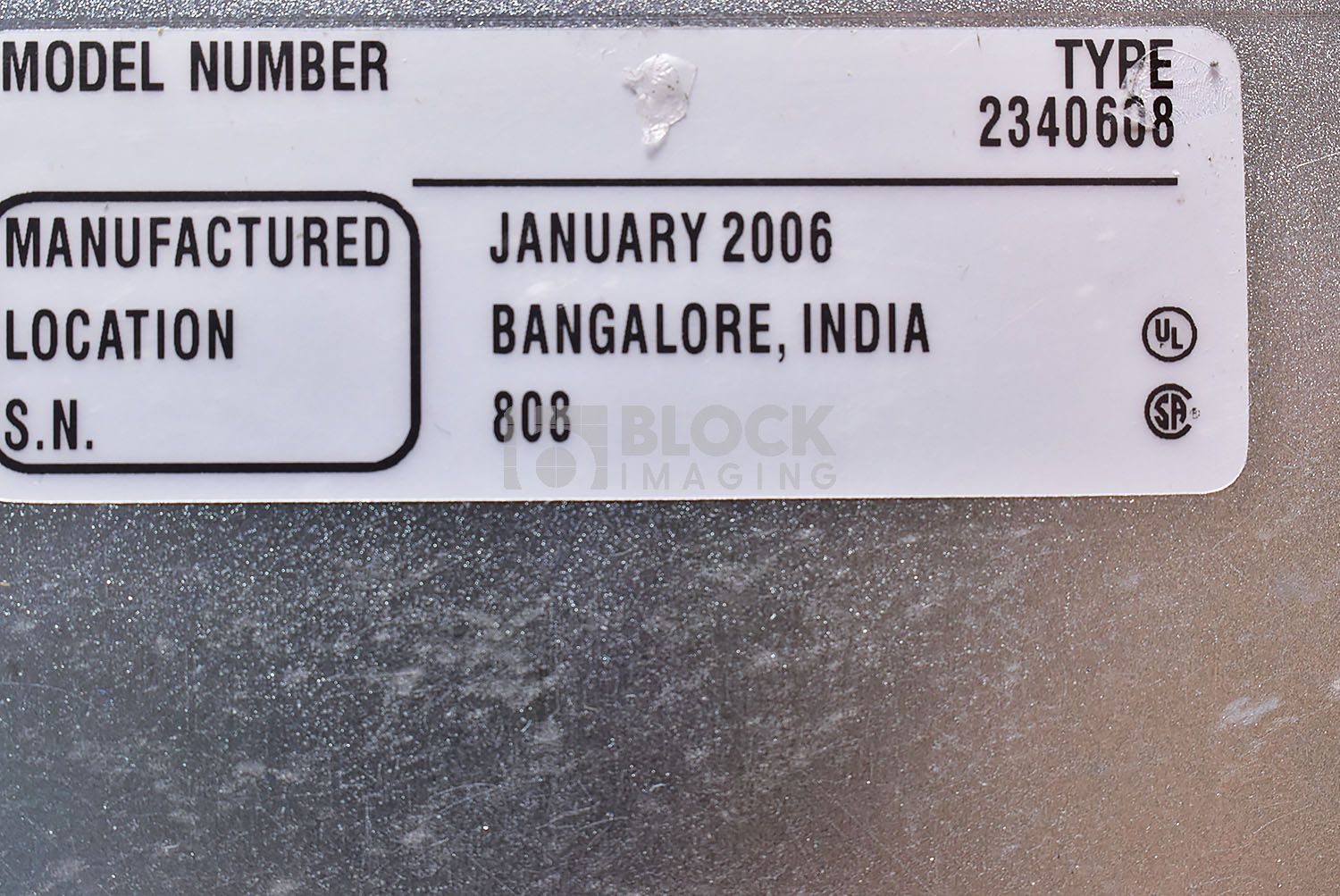 2340608 - GE - Cath/Angio - Auxilary Module | Block Imaging