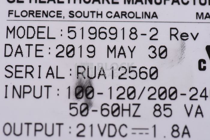 5196918-2 - GE - MRI - Primary Magnet Rundown Assembly | Block Imaging