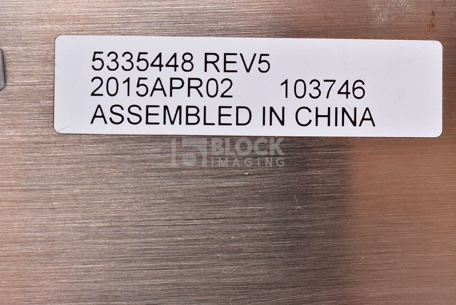 5335448 - GE - CT - VCTHD Failsafe CCB Assembly | Block Imaging