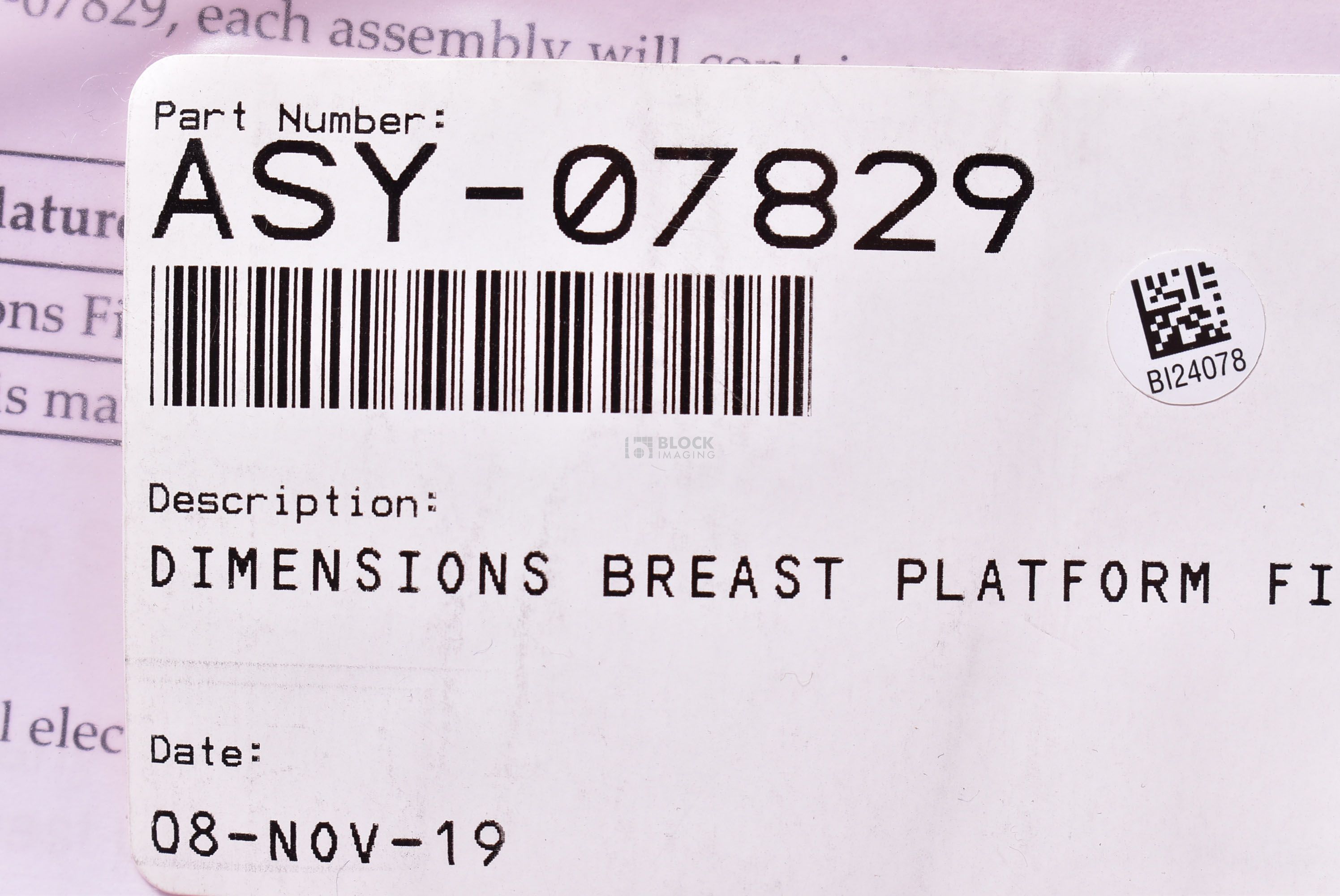 ASY-07829 - Hologic - Mammography - Filters, set of 10 | Block Imaging