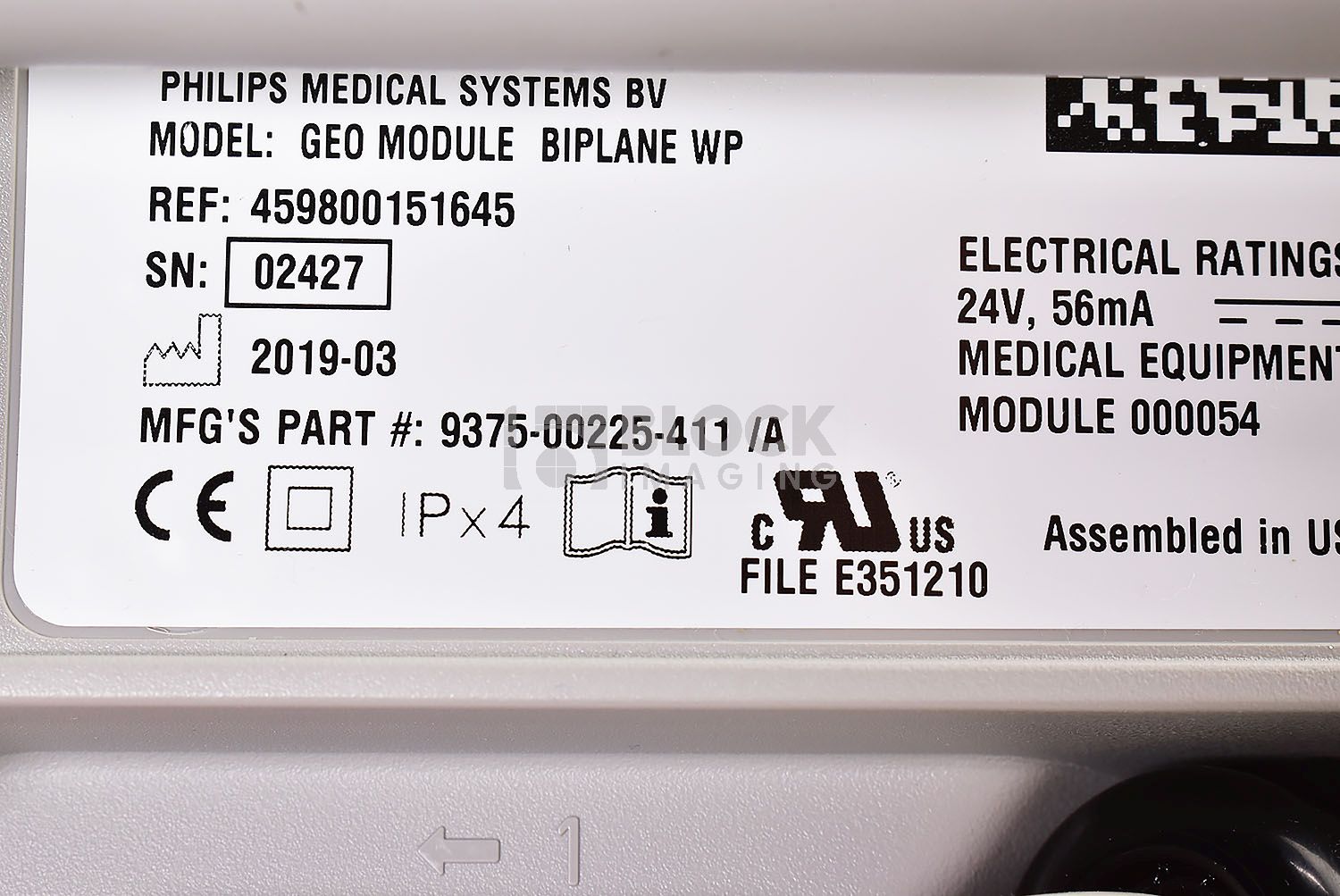 4598-001-51645 - Philips - Cath/Angio - Geo Module | Block Imaging